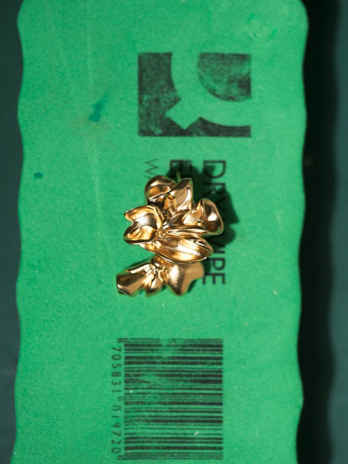 Oversized Splotch Recycled Gold Vermeil Earrings by Completedworks ...