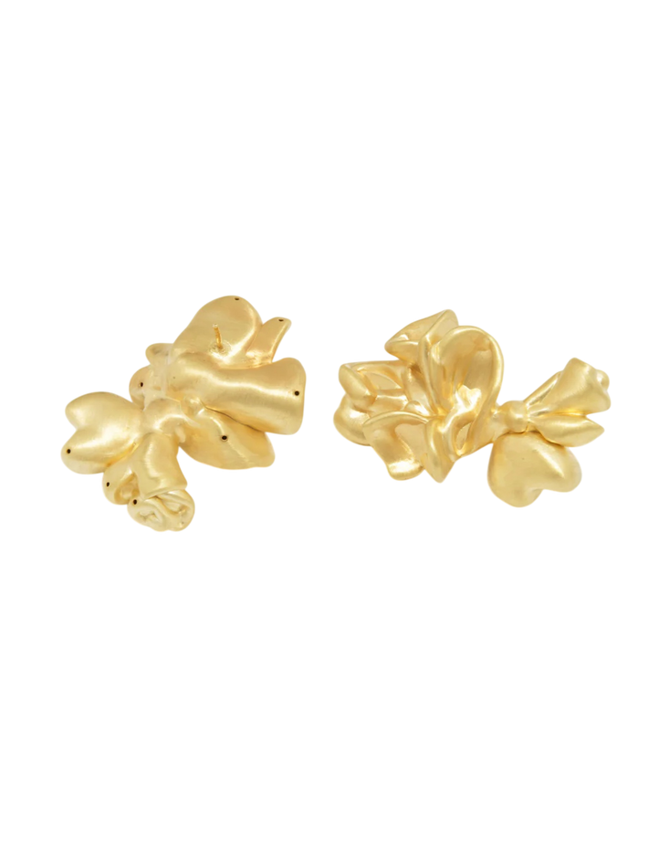 Oversized Splotch Recycled Gold Vermeil Earrings by Completedworks ...