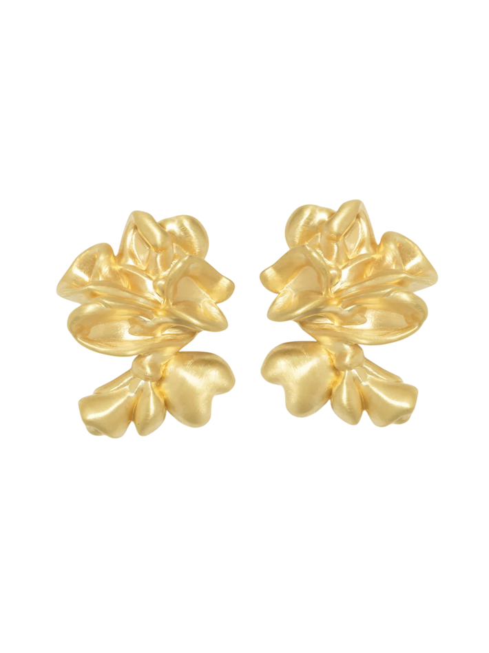 Oversized Splotch Recycled Gold Vermeil Earrings by Completedworks ...