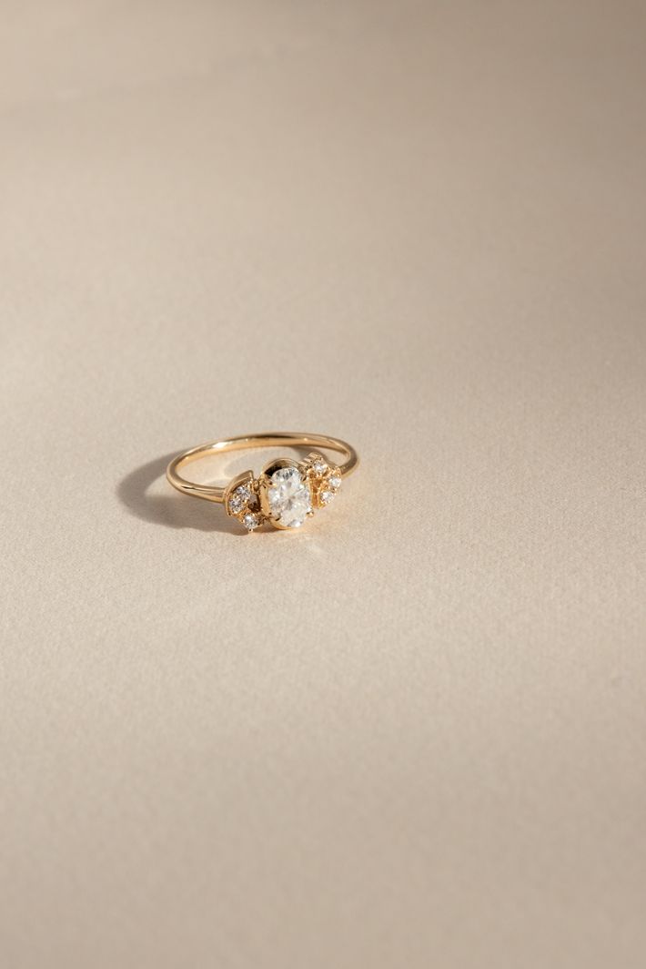 Nova diamond cluster ring by FADE TO BLACK STUDIO | Finematter