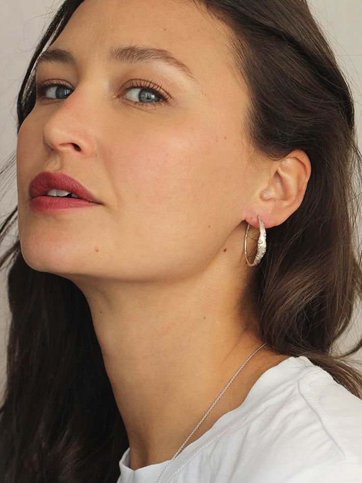 Orno hoop earrings by Judith Peterhoff | Finematter